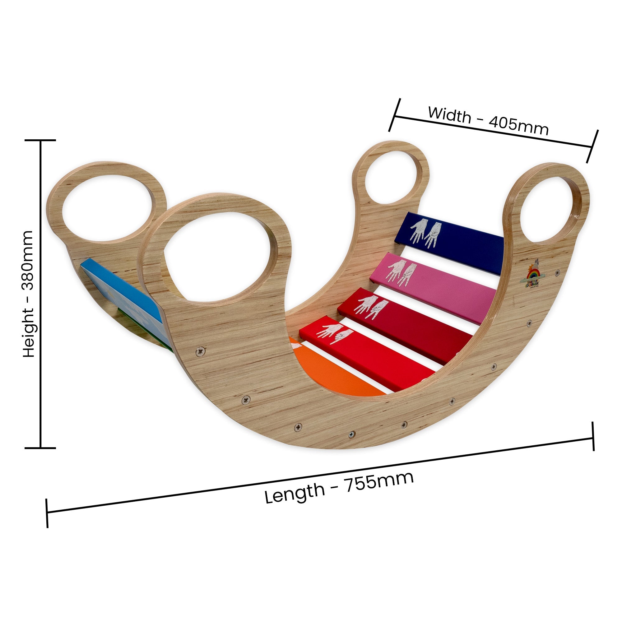 Buy Wooden Rainbow Rocker Chair – Standard Size for Active Play ...